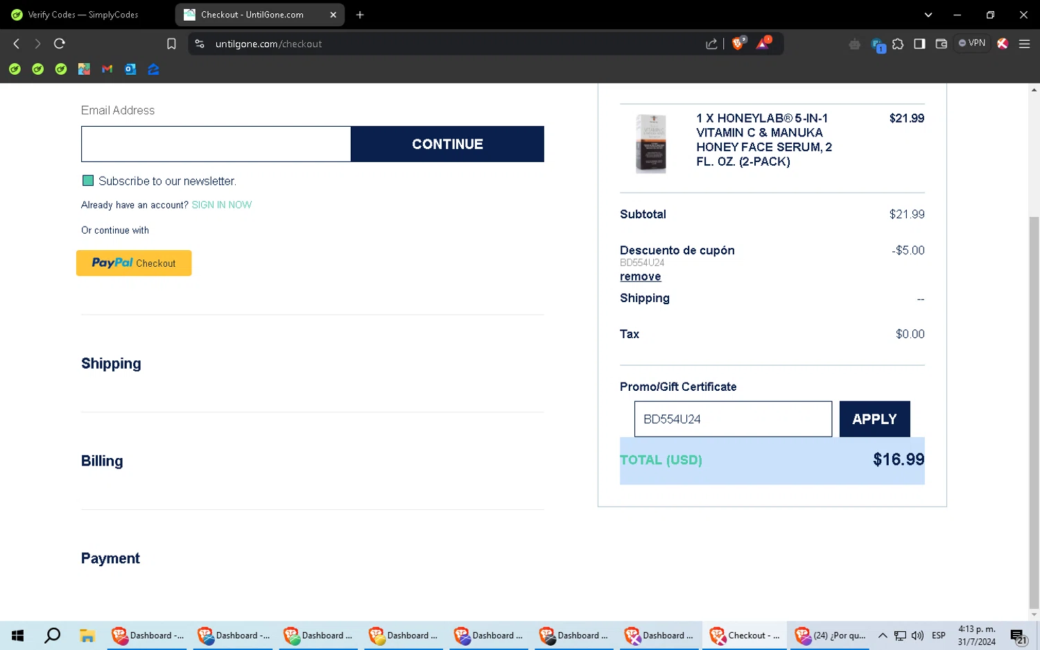 Until Gone Promo Codes - $4 Off | September 2024