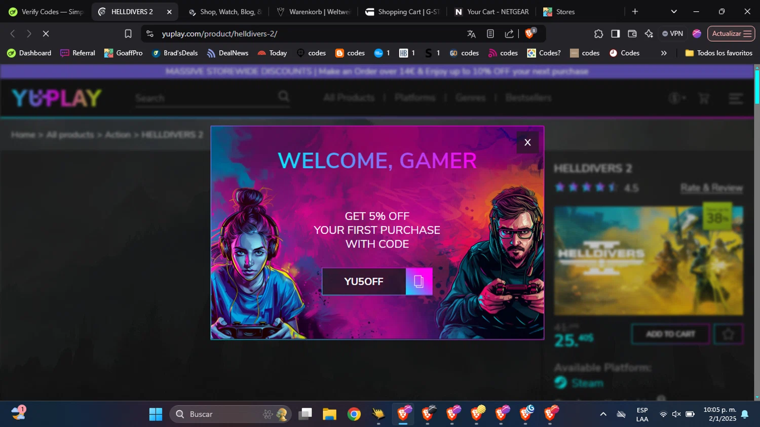 YUPLAY Discount Codes (5 Verified) - 5% Off w/ Code Jan 2025