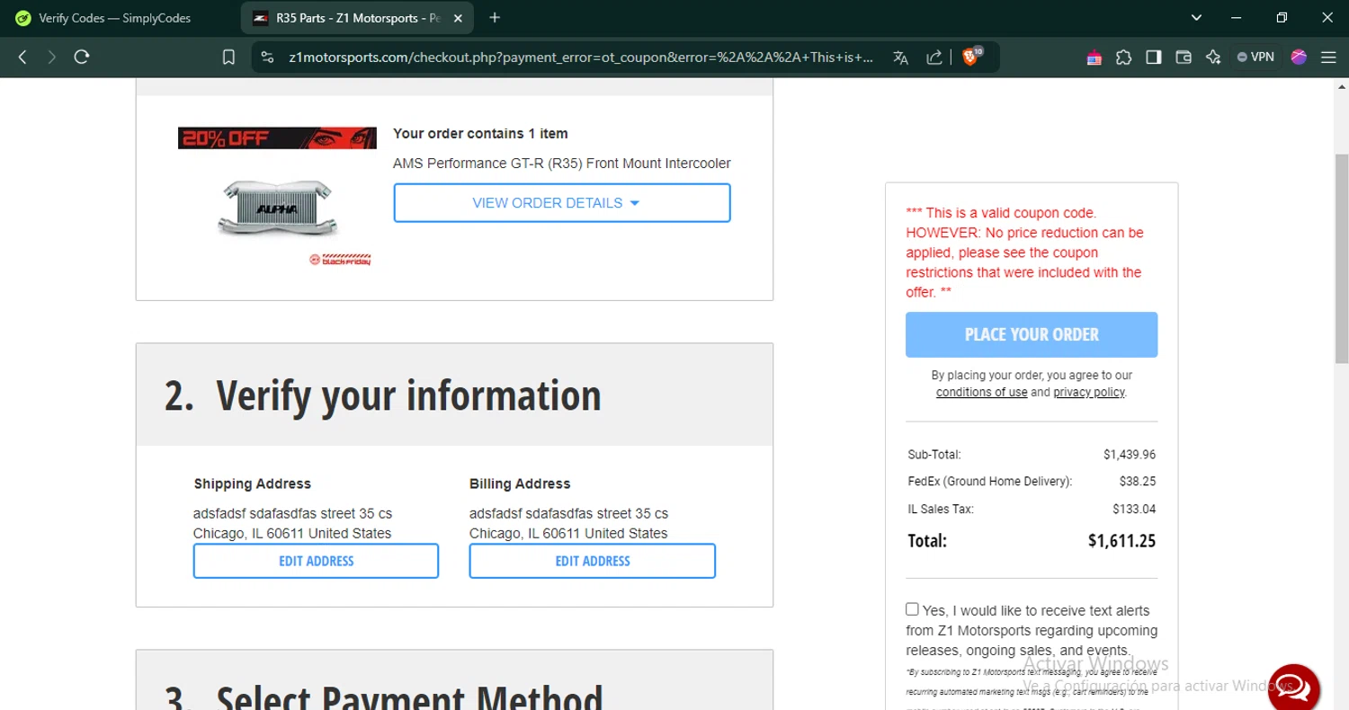 Z1 Motorsports Coupons - 20% Off | December 2024