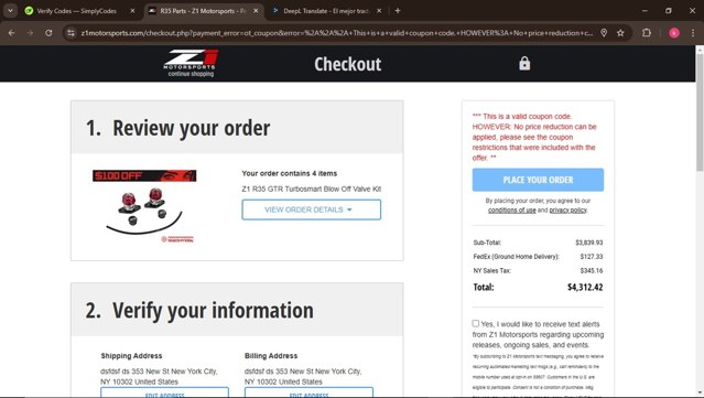 Z1 Motorsports Promo Codes - 10% Off Coupons Sep 2025