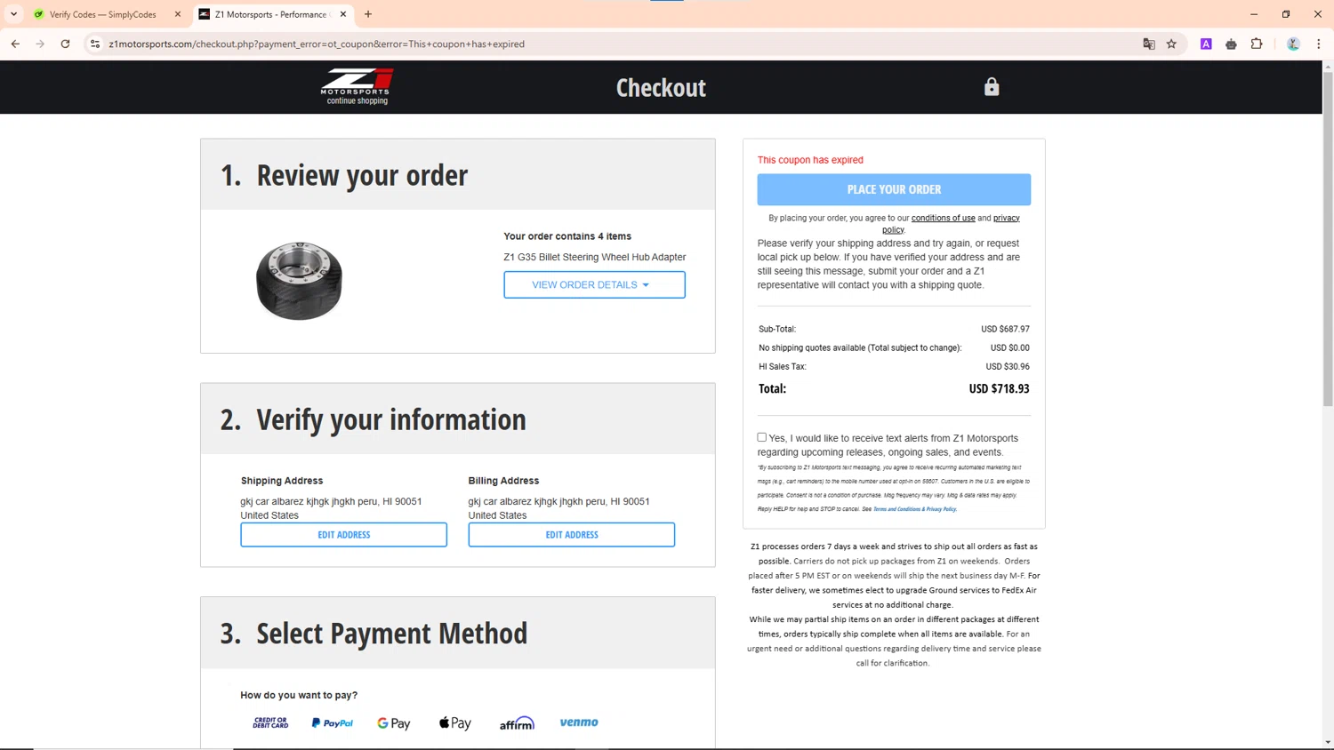 Z1 Motorsports Promo Codes - $25 Off Coupons Jul 2025