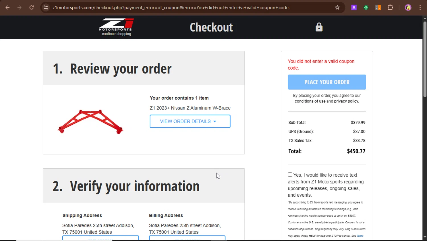 Z1 Motorsports Promo Codes - $25 Off Coupons Nov 2025