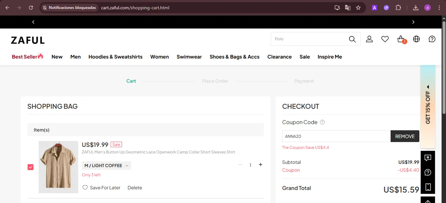 Zaful Promo Codes - 50% Off (123 Verified) Jan 2026
