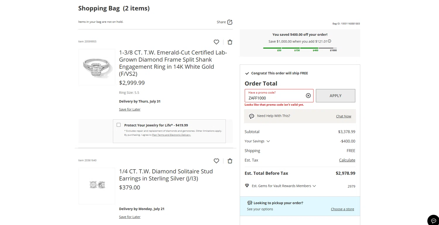 Zales Promo Codes - 30% Off + Free Ship Coupons Apr 2026
