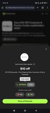 Zara Promo Codes - 40% Off First Buy Coupons May 2026