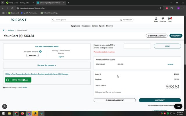 Zenni Optical Promo Codes - 10% Off (Verified) Jul 2025