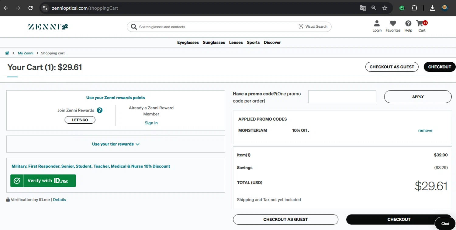 Zenni Optical Promo Codes (9 Verified) - 10% Off May 2025