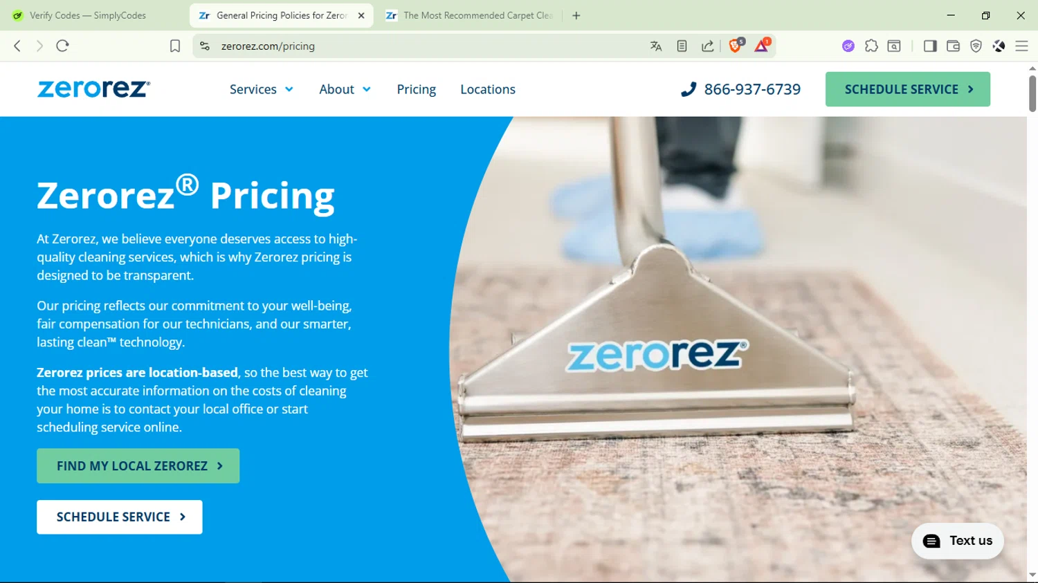 Zerorez Discount Codes - $100 Off (4 Verified) Oct 2025