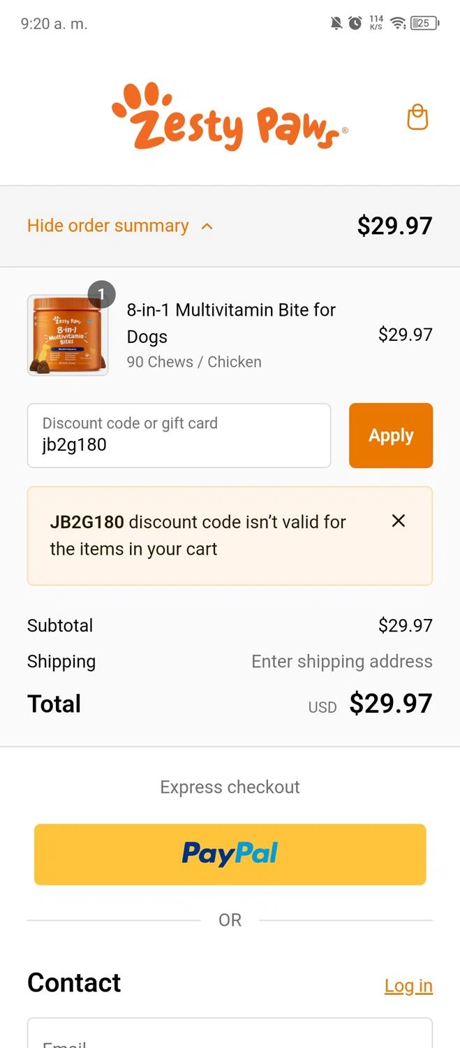 Zesty Paws Coupons - 20% Off | September 2024