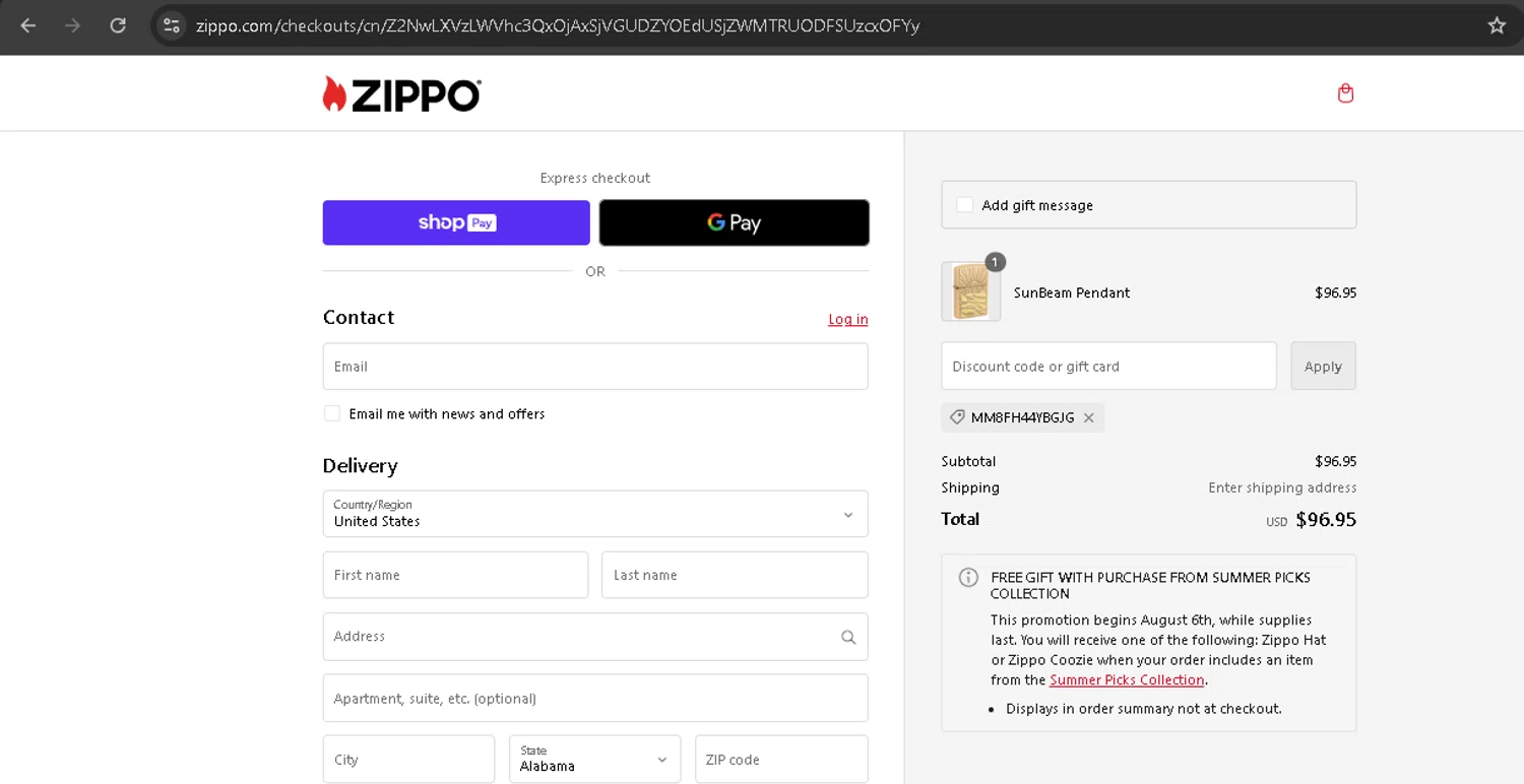 Zippo Discount Codes - 20% Off | September 2024