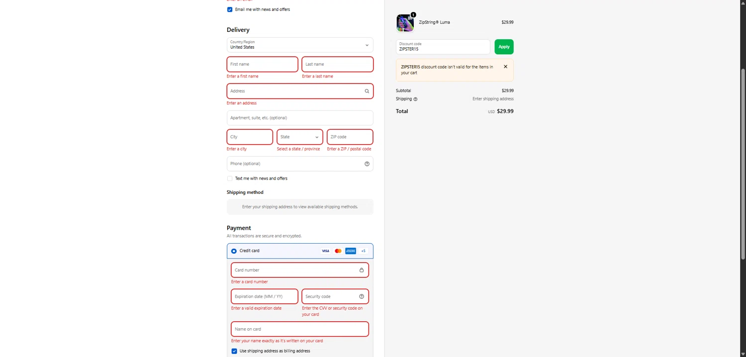 ZipString Promo Codes - 10% Off (7 Verified) Dec 2025