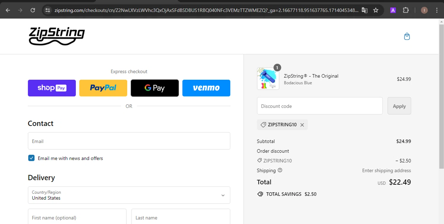 ZipString Discount Codes - 15% Off Coupon Codes in August 2024 | SimplyCodes