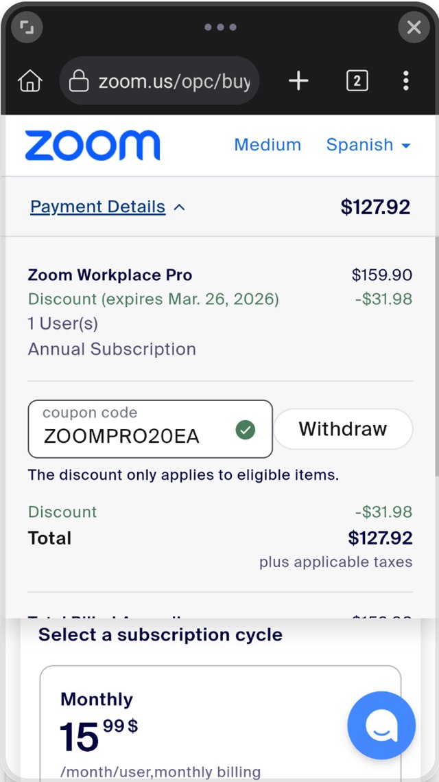 Zoom Discount Codes (8 Verified) - 50% Off w/Code May 2025