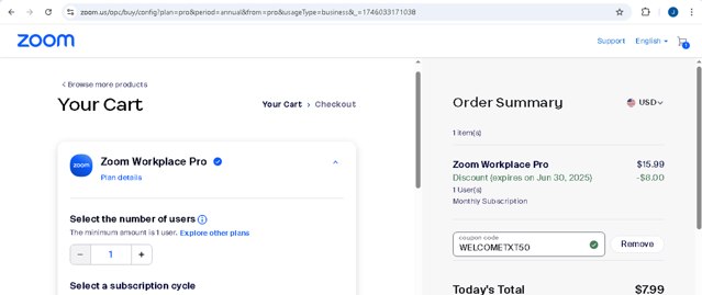 Zoom Promo Codes (6 Verified) - 50% Off w/Code May 2025