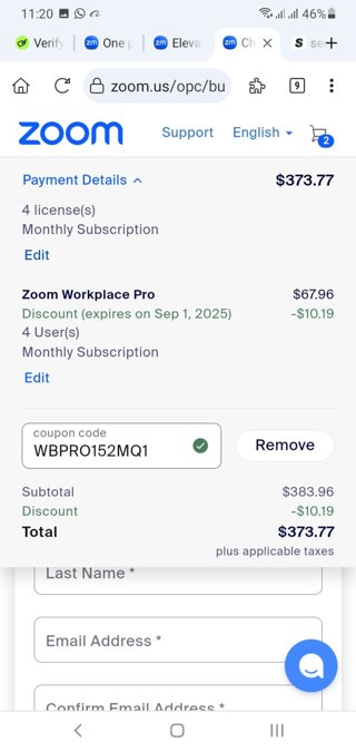 Zoom Promo Codes (6 Verified) - 15% Off w/Code Jul 2025