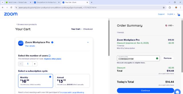 Zoom Promo Codes (7 Verified) - 50% Off w/Code Oct 2025