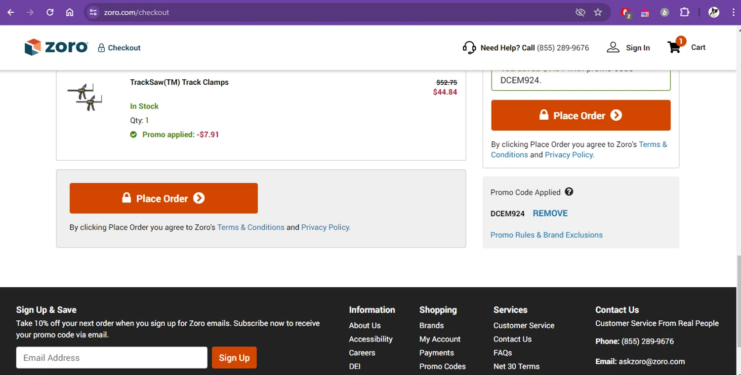 Zoro.com Promo Codes - 20% Off | October 2024