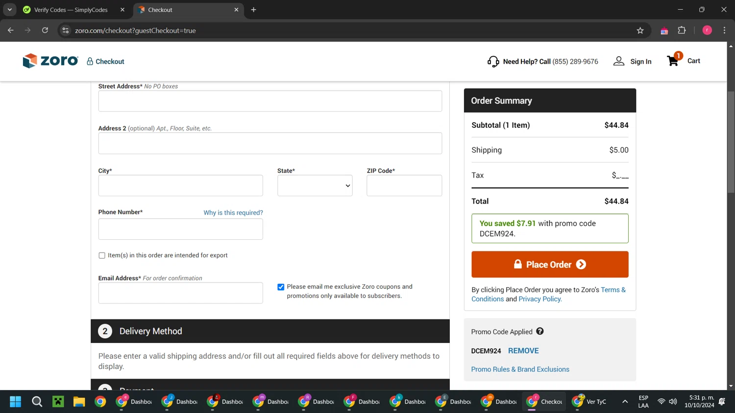 Zoro.com Promo Codes - 20% Off | November 2024