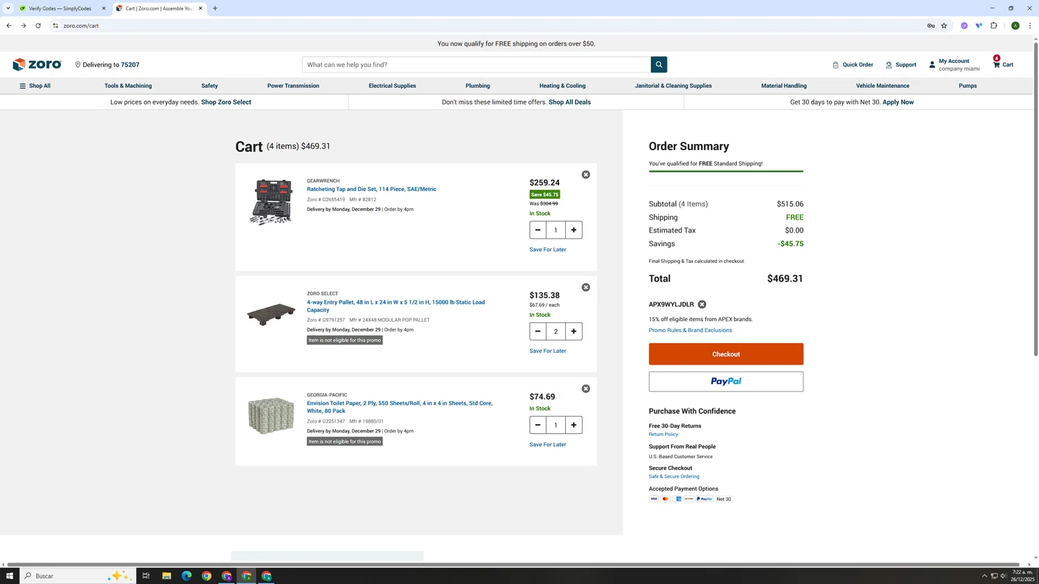 Zoro.com Promo Codes - 20% Off (6 Verified) Jan 2026