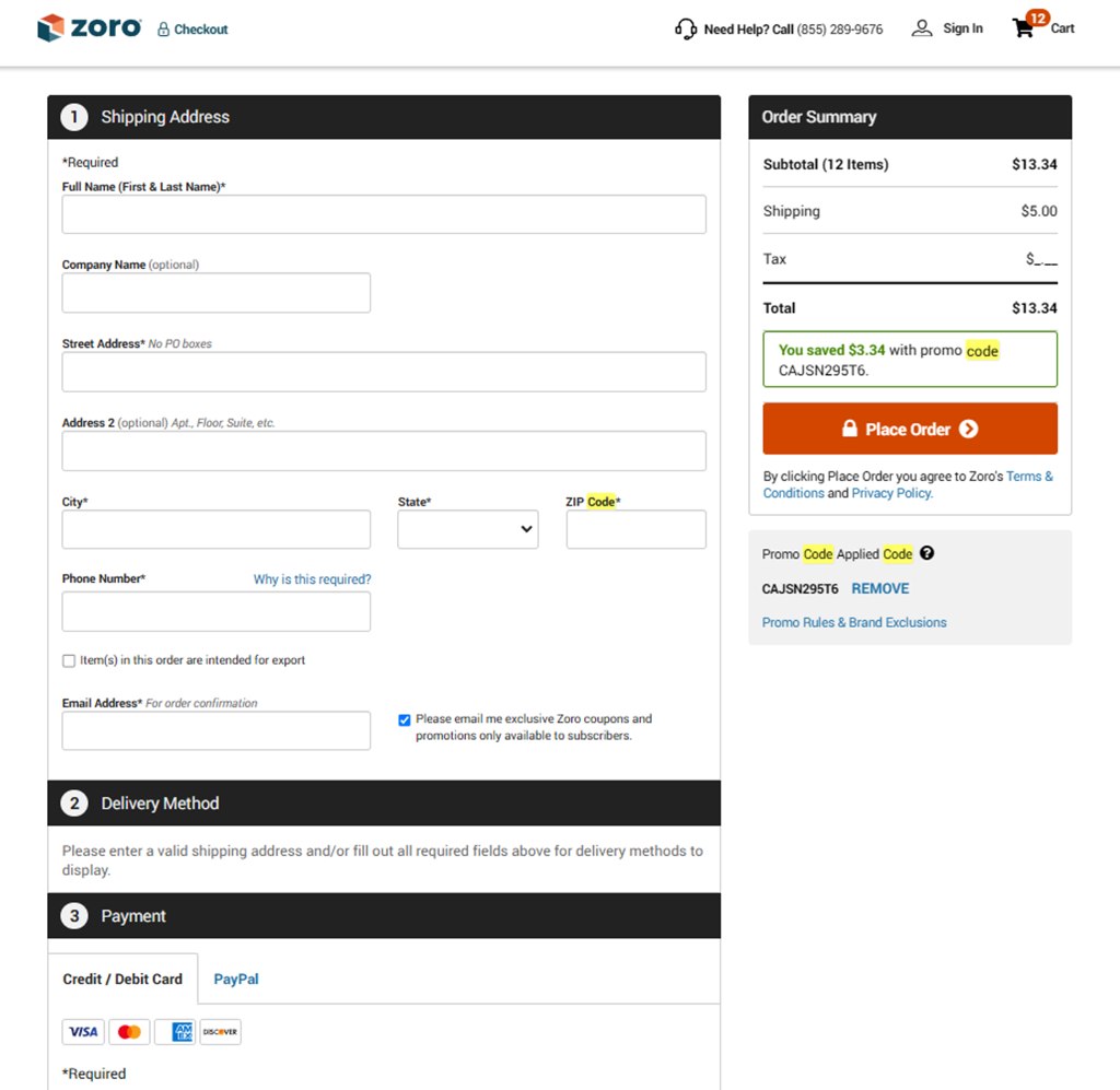 Zoro.com Promo Codes - 15% off Coupon Codes in August 2024 | SimplyCodes