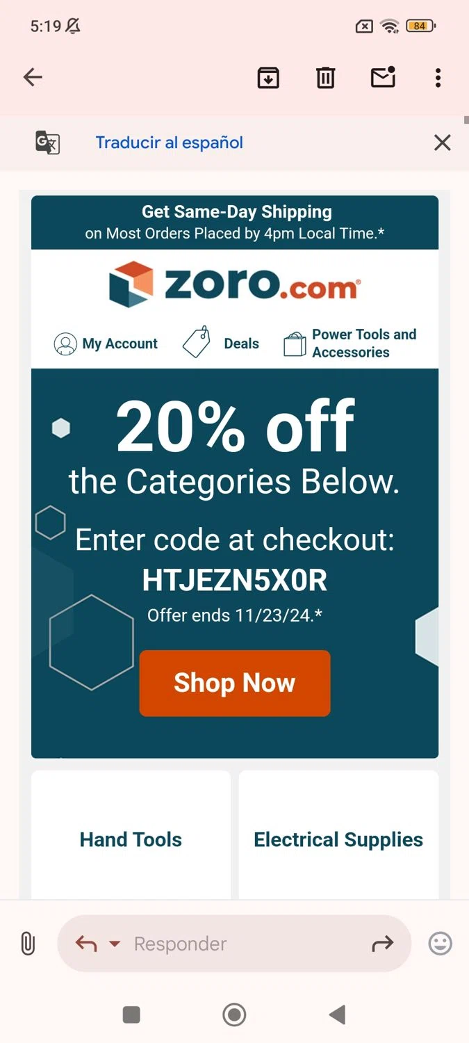 Zoro.com Promo Codes & Black Friday 2024 Deals - 20% Off