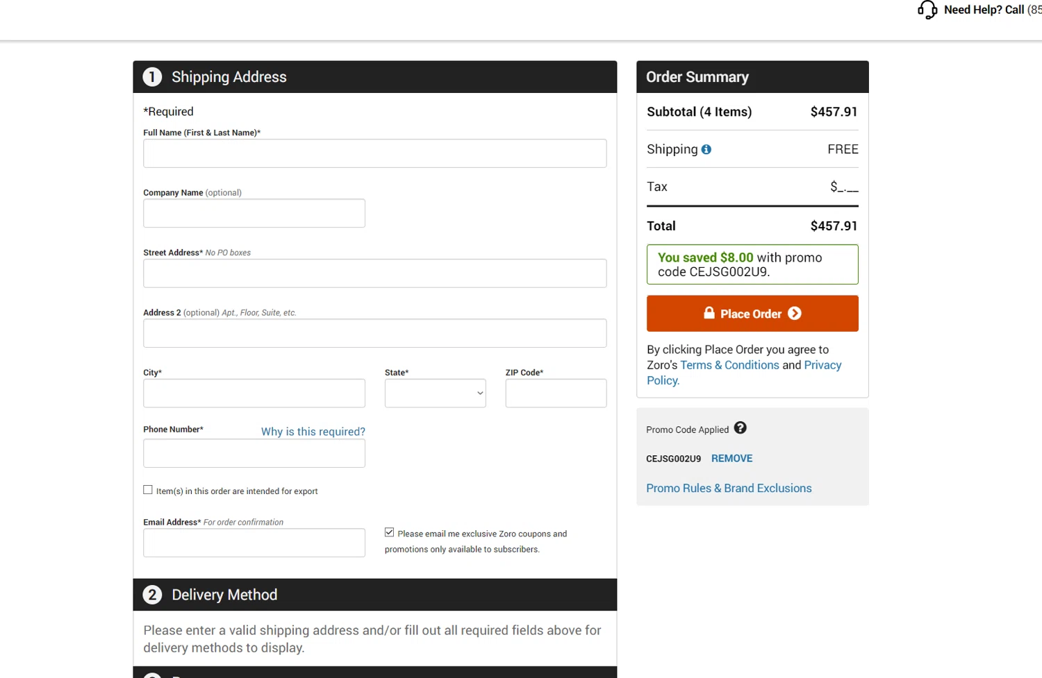 Zoro.com Promo Codes - 20% Off | December 2024