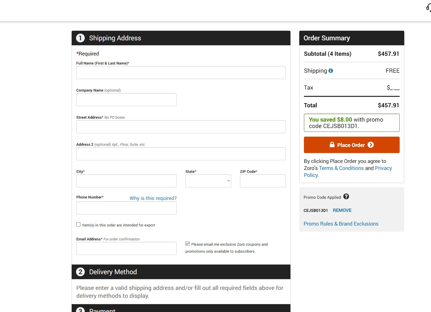 Zoro.com Promo Codes - 20% Off | December 2024