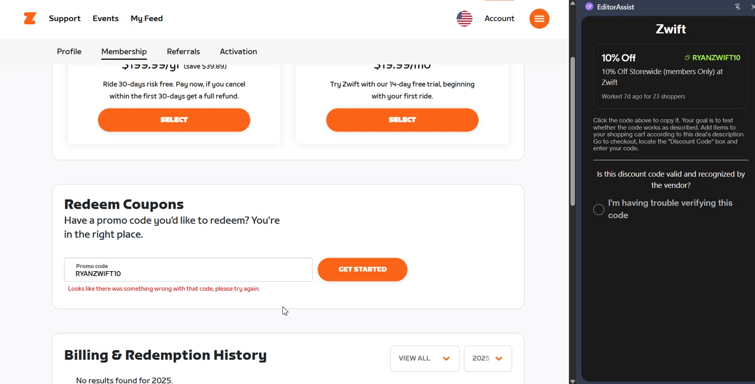 Zwift Promo Codes - 55% Off (1 Verified) Dec 2025