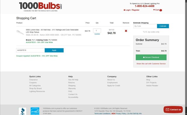 1000Bulbs.com Promo Codes - 20% Off (Verified) Sep 2025