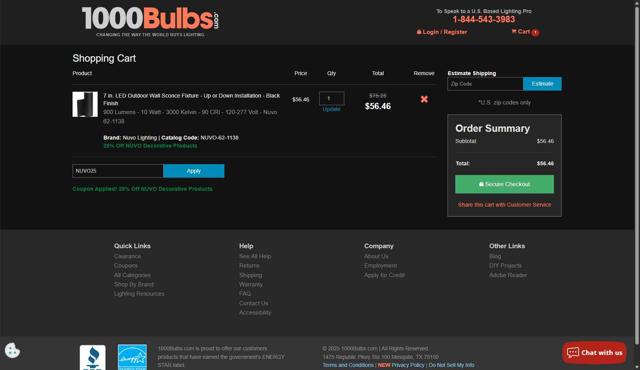 1000Bulbs.com Promo Codes - 25% Off (Verified) Sep 2025