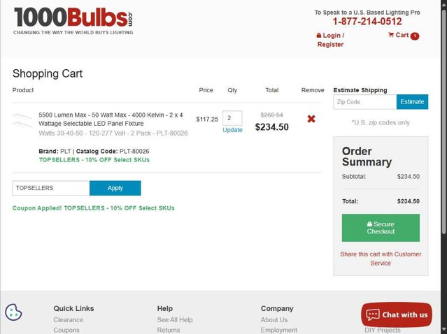 1000Bulbs.com Promo Codes - 20% Off (Verified) Sep 2025