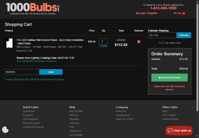 1000Bulbs.com Promo Codes - 20% Off (Verified) Sep 2025