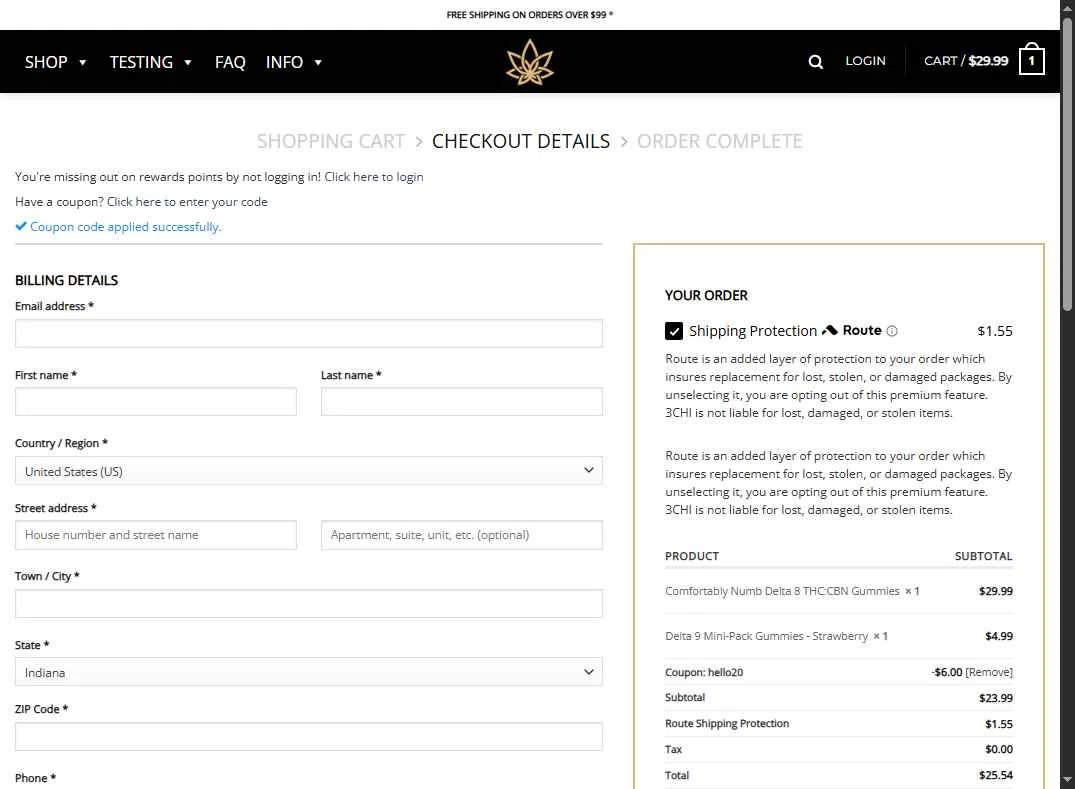 3Chi Discount Codes - 25% Off (2 Verified) Oct 2025