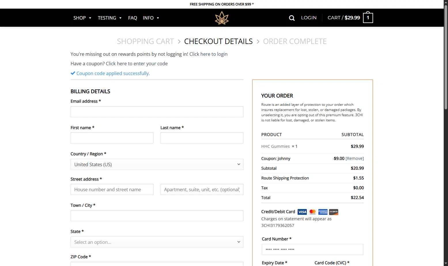 3Chi Promo Codes - 25% Off (2 Verified) Nov 2025