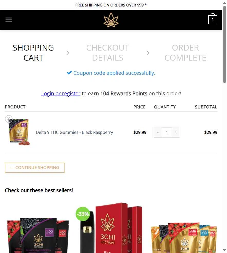 3Chi Promo Codes - 25% Off (2 Verified) Nov 2025