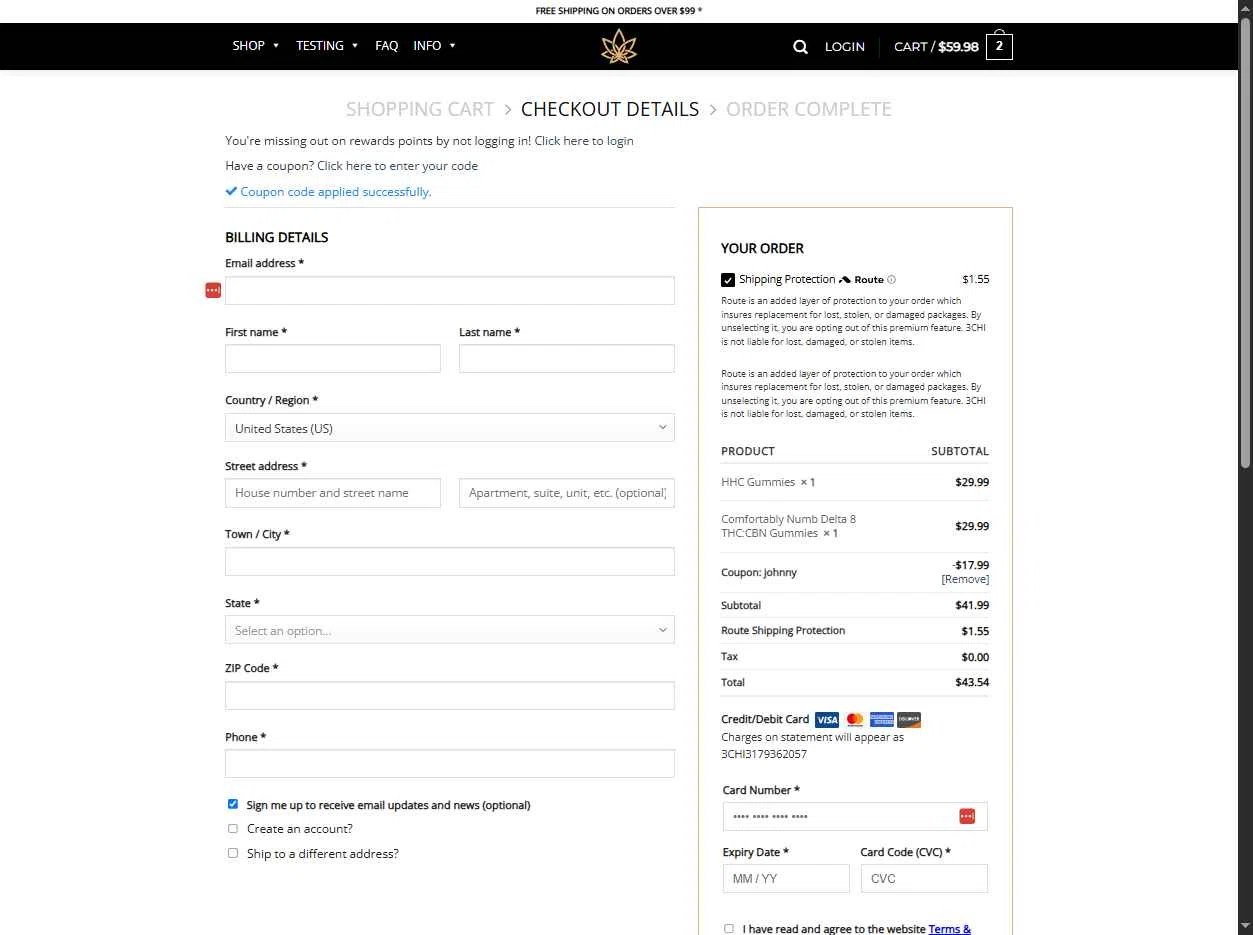 3Chi Discount Codes - 25% Off (2 Verified) Oct 2025