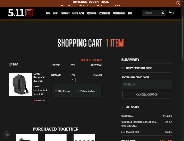 5.11 Tactical Discount Codes (4 Verified) - 10% Off May 2025