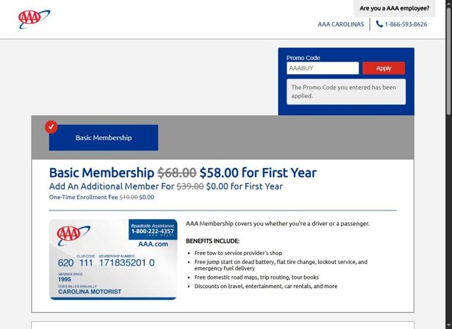 AAA Promo Codes (3 Verified) - $10 Off w/Code May 2025