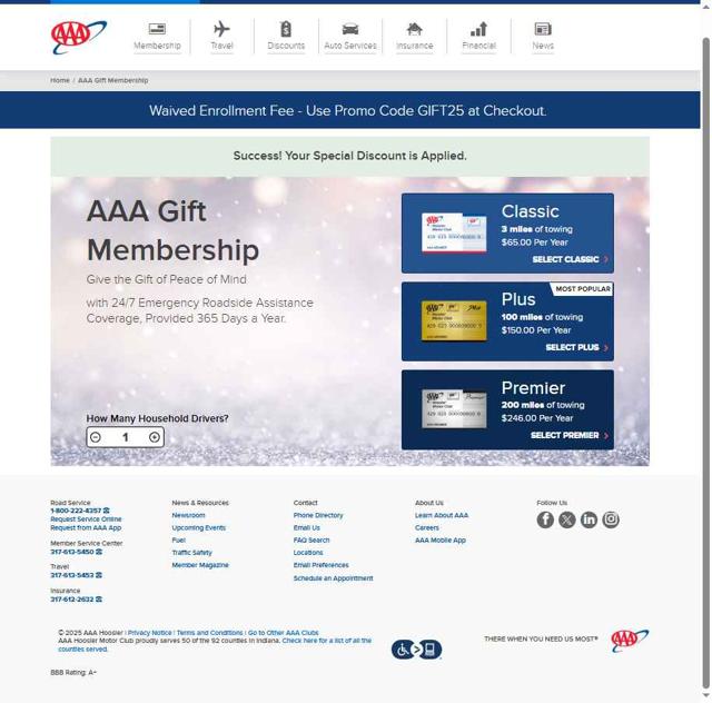 AAA Promo Codes (6 Verified) - 20% Off w/Code Oct 2025