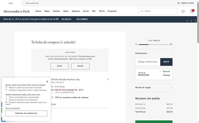 Abercrombie & Fitch Promo Codes - 15% Off Oct 2025