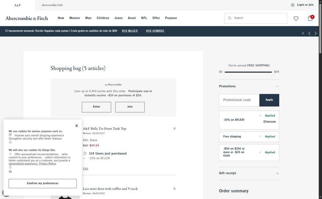 Abercrombie & Fitch Promo Codes - 25% Off Coupons Oct 2025