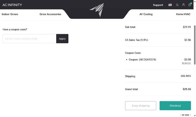 AC Infinity Coupon Codes (7 Verified) - 10% Off May 2025