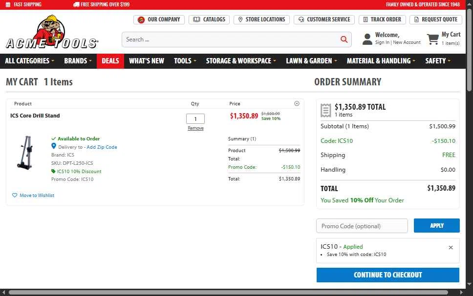 Acme Tools Promo Codes - $10 Off (20 Verified) Nov 2025