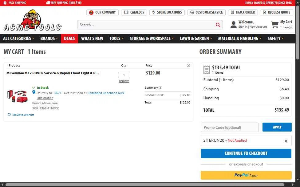 Acme Tools Promo Codes (23 Verified) - $10 Off Oct 2025