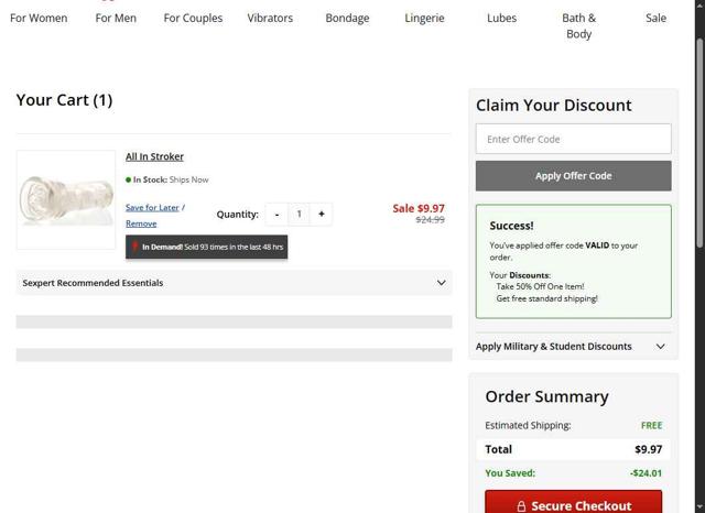 Adam & Eve Promo Codes - $20 Off (9 Verified) Sep 2025