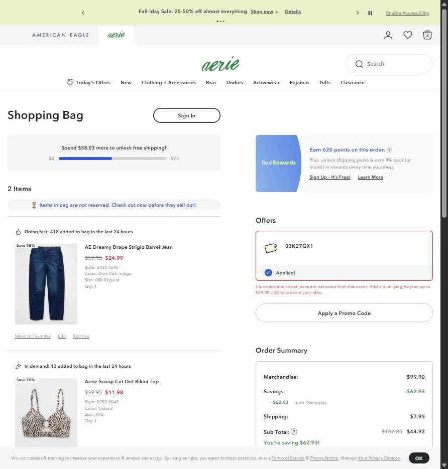 Aerie Promo Codes - 20% Off (1 Verified) Nov 2025