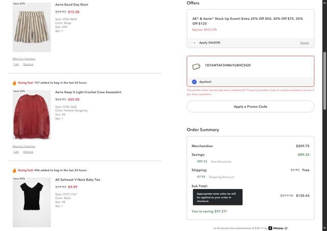 Aerie Promo Codes (7 Verified) - 30% Off Sitewide Jun 2025