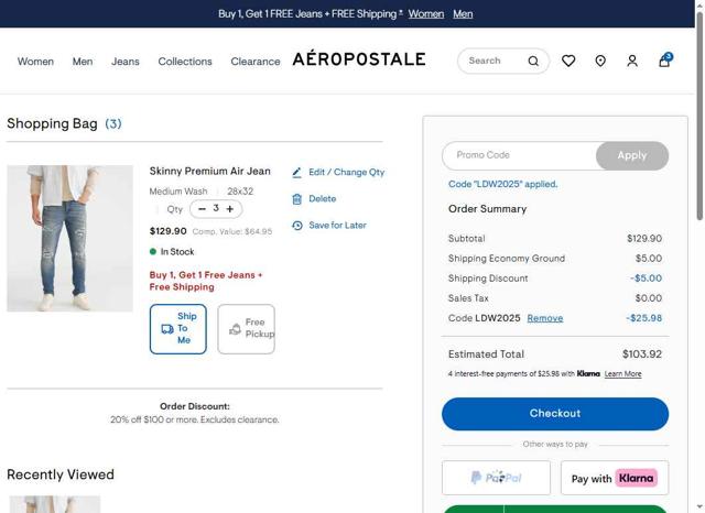 Aeropostale Promo Codes (4 Verified) - 20% Off Sep 2025