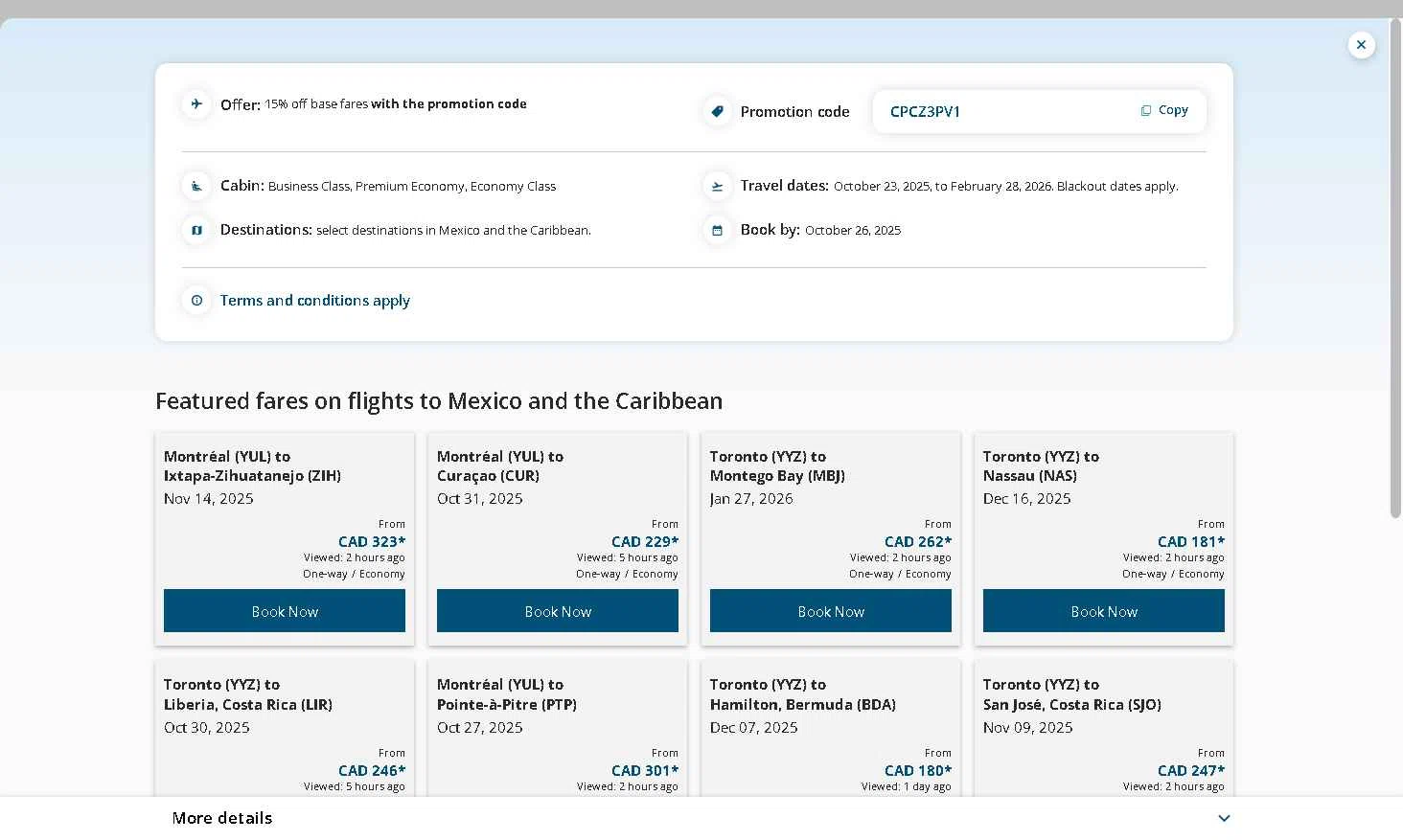 Air Canada Promo Codes - 15% Off (4 Verified) Nov 2025
