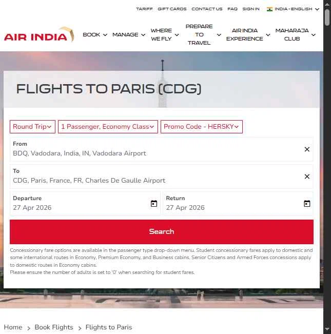 Air India Promo Codes - 20% Off (+1 Codes) Jun 2026